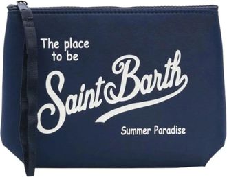 MC2 Saint Barth Femme, Sacs, Bleu, Taille: ONE Size Aline Nylon Clutch Bag