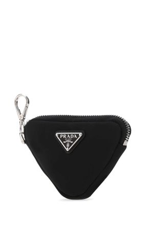 Prada Mens Black Nylon Trick Key Chain F0002 Poliammidericiclata Portachiavi Keychains