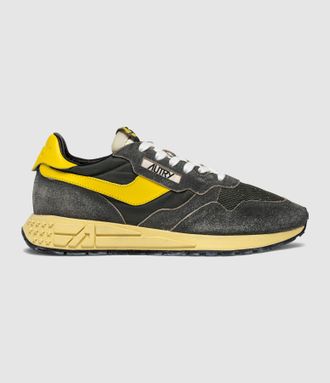 Autry Baskets Homme Reelwind Low Suesugar Nyl Deep Green Quin