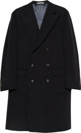 Corneliani Manteau crois&eacute; &agrave; boutons - Homme - Manteaux - Bleu - Taille: XL