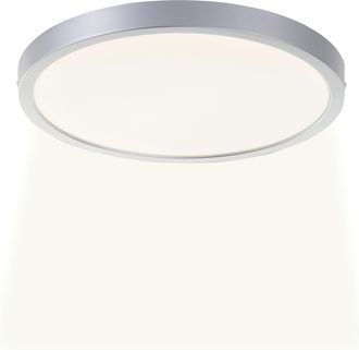Brilliant LED Deckenleuchte Navara, &Oslash; 37,5cm, H&ouml;he 3 cm, 2900 Lumen, 4000 Kelvin, IP44 spritzwassergesch&uuml;tzt, Ideal f&uuml;r Bad und Feuchtr&auml;ume, Flach und Energiesp