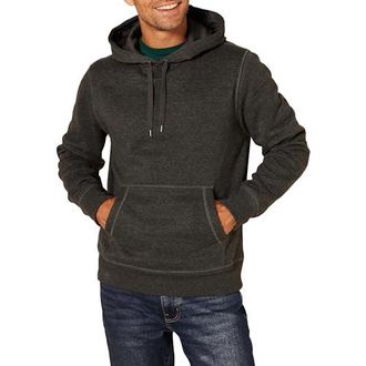 Amazon Essentials Sweat-Shirt à Capuche (Disponible en Grandes Tailles et Grandes Longueurs) Homme, Charbon Chiné, L