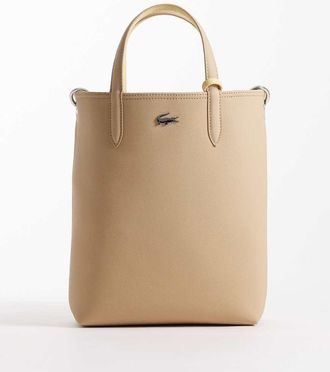Lacoste Petit sac r&eacute;versible - Beige et jaune-Neutre
