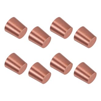 Happyyami 8 St&uuml;ck Teiliges Messing F&uuml;&szlig;e f&uuml;r Holzkisten Konische Hohe Polierte Messingbeine als rutschfeste Stabile Unterlagen f&uuml;r Schneidebretter Schmuckk&auml;sten 