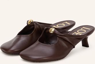 Loewe Mules Pebble braun