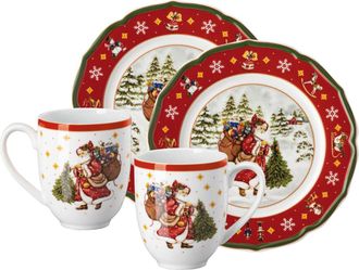 Hutschenreuther Happy Wintertime Red Set 4tlg