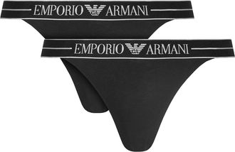 Emporio Armani String-Set EW000405 AF10881 MC005 Schwarz