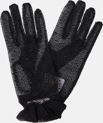 Valentino Handschuhe VLogo Signature aus Tüll