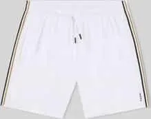 HUGO BOSS Badeshorts mit Label Stitching Modell ICONIC