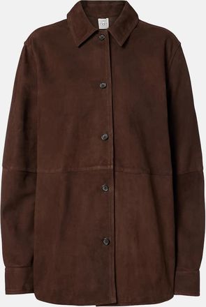 Toteme Hemdjacke aus Veloursleder