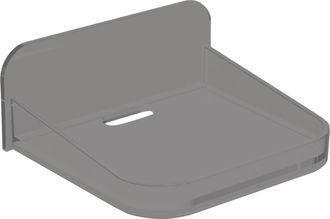 Generic Schwimmendes Acrylregal - 1,97 x 3,94 Zoll, Keine Bohrmontage, transparente Displayleiste, Halterung f&uuml;r &Uuml;berwachungskameras, durchsichtiger Organizer