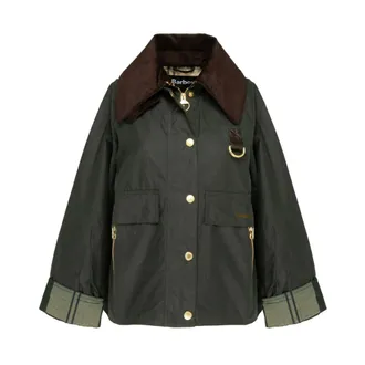 Barbour Femme, Vestes, Vert, Taille: 42 FR Catton Wax Jacket