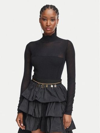 Elisabetta Franchi Body BK-09B-67E2-V320 Schwarz Slim Fit