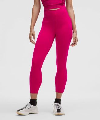 lululemon Glow Up Leggings mit hohem Bund f&uuml;r Frauen - 64 cm - Gr&ouml;&szlig;e 10 in Passionate