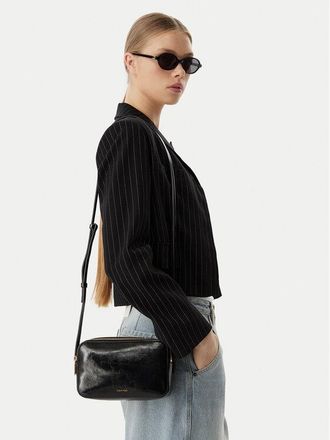 Calvin Klein Handtasche Foil Logo Glossy LV04F3539G Schwarz