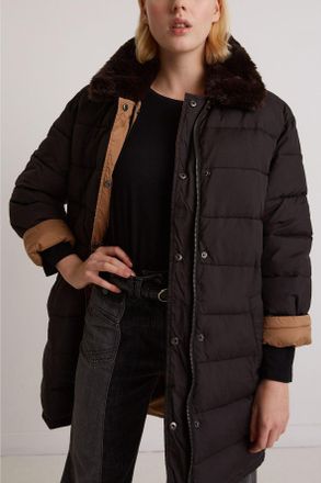 Gerard Darel Manteau doudoune r&eacute;versible - SANNA - Paille