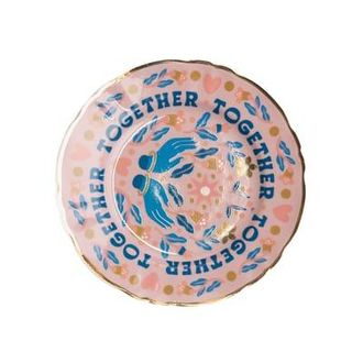 BITOSSI HOME Assiette à mignardises Love Party - Multicolore - Porcelaine - Designer Carmi Grau