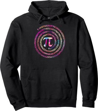 MathWare Lustiger nerdiger Color Pi Day Spiral-Mathematiklehrer Pullover Hoodie
