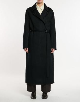 STUDIO NICHOLSON Double-Faced Wool Coat - Black