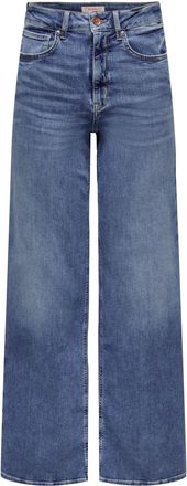 Only Damen Jeans ONLMADISON Blush HW Wide Blau - Medium Blue Denim Stretch XS-XL, Gr&ouml;&szlig;e:S/32, Farbe:Medium Blue Denim 15282980