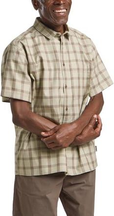 Jack Wolfskin Planalto Shirt M Chemise, Check Cold Coffee, L Hommes