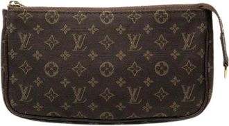 Louis Vuitton Pre-owned Canvas Pouch - Femme - Pre-owned - Brun - Taille: ONE Size