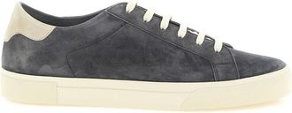 Brunello Cucinelli Homme, Chaussures, Gris, Taille: 43 EU Suede Baskets