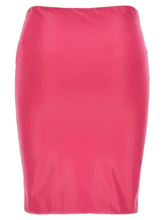 The Attico Womens Fuchsia Polyamide Long Skirt