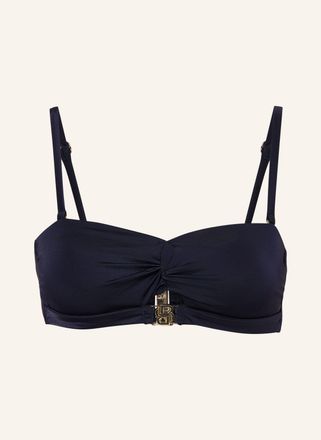 HUGO BOSS Bandeau-Bikini-Top Bandeau blau