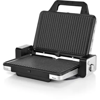 WMF 0415110011 Elektro Kontaktgrill Silber, Schwarz