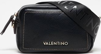 Valentino Handbags Valentino - Samantha - Sac bandoulière à surpiqûres contrastantes - Noir