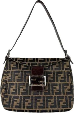 Fendi Pre-owned Sac bandouli&egrave;re en toile - Femme - Pre-owned - Brun - Taille: ONE Size