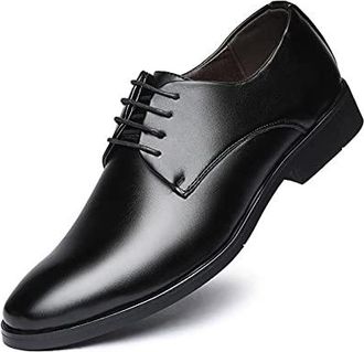 Generic Chaussures habill&eacute;es for Hommes, Derbies &agrave; Lacets, Bout Rond, Cuir PU, Tige Basse, Talon Bloc Classique, antid&eacute;rapantes(41 EU)