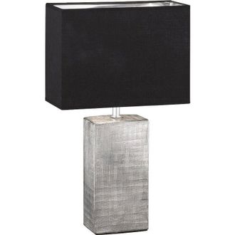 Fischer & Honsel Lampe de table Candes grand modèle grise et noire - Fischer & Honsel