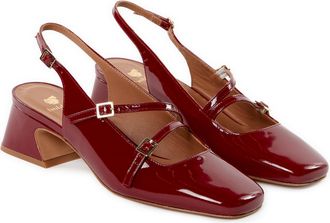 Bobbies Sling-back Becca en cuir