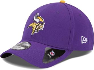 New Era Fu&szlig;ballkappe f&uuml;r Erwachsene, NFL 39Thirty-Team-Farbe, Prim&auml;r-Logo, Stretch-Passform, Flex-Fu&szlig;ballkappe, Unisex, Minnesota Wikinger, Violett, M-L
