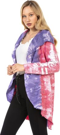 Cipo & Baxx Damen Sweatshirt Langarm WL305 Rosa - Stylischer Pullover mit Print & Verzierungen - Bequemer Alltags-Look f&uuml;r Freizeit, Schule & Streetwear Outfit - 