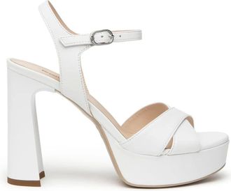 Nero Giardini Femme, Chaussures, Blanc, Taille: 39 EU Sandales Blanches &agrave; Plateforme