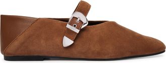 Tommy Jeans Ballerinas Tommy Jeans Tjw Ballerina Suede EN0EN03067 Braun