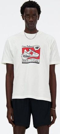 New Balance Herren Sport Essentials AD T-Shirt in Weiß, Baumwolle, Größe 2XL