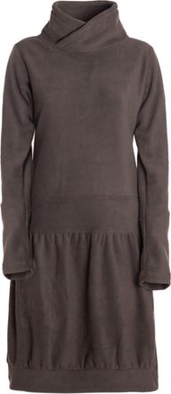 vishes warmes Fleece Winterkleid Ballonkleid mit Stehkragen und Daumenl&ouml;chern - Alternative Bekleidung Olive 40