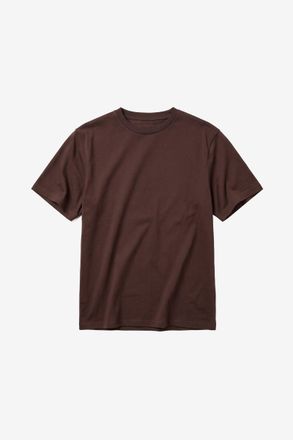 Knowledge Cotton Apparel Herren vegan T-Shirt Mercerized Chocolate Torte