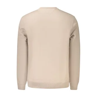 Tommy Hilfiger Logo-Print Cotton Sweatshirt - Beige