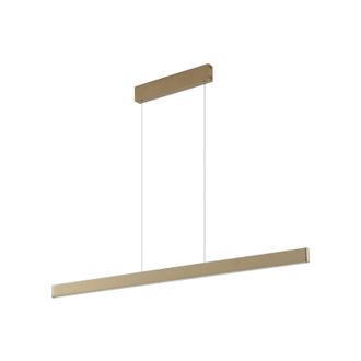 Lucande LED Smart Home Pendelleuchte Mylosh dimmbar mit Fernbedienung (Modern) in Gold/Messing aus Aluminium u.a. f&uuml;r Wohnzimmer & Esszimmer (1 flammig,) - De