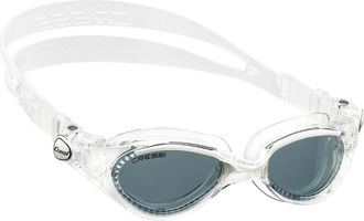 Cressi Lady Flash Goggles Clear/Clear White_Tinted Lens - Damen Schwimmbrille mit separatem Okular Anti Beschlag, Anti Kratz und Anti UV Gl&auml;sern, Klar/Klar W