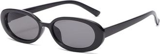 Generic Lunettes De Soleil Tendance &Agrave; Petite Monture For Hommes Et Femmes D&eacute;coratives For Lext&eacute;rieur(Black)