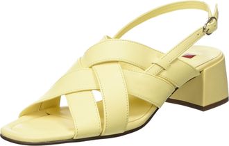 Högl Högl Damen UMA Sandale mit Absatz, Banana, 39 EU Weit