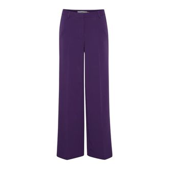 Ichi Ichi - Ihlexi Wide PA Pantalon - Femme - Pantalons - Violet - Taille: 42 FR