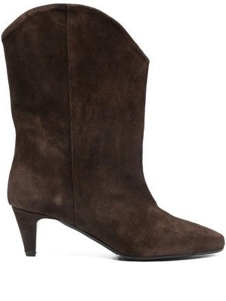 Gis&egrave;l moir&egrave; bottines Enea 60 mm - Marron