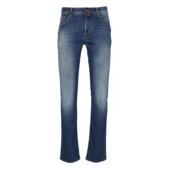 Jacob Cohen Nick Slim 5 Pocket Jeans - Homme - Jeans - Bleu - Taille: W38